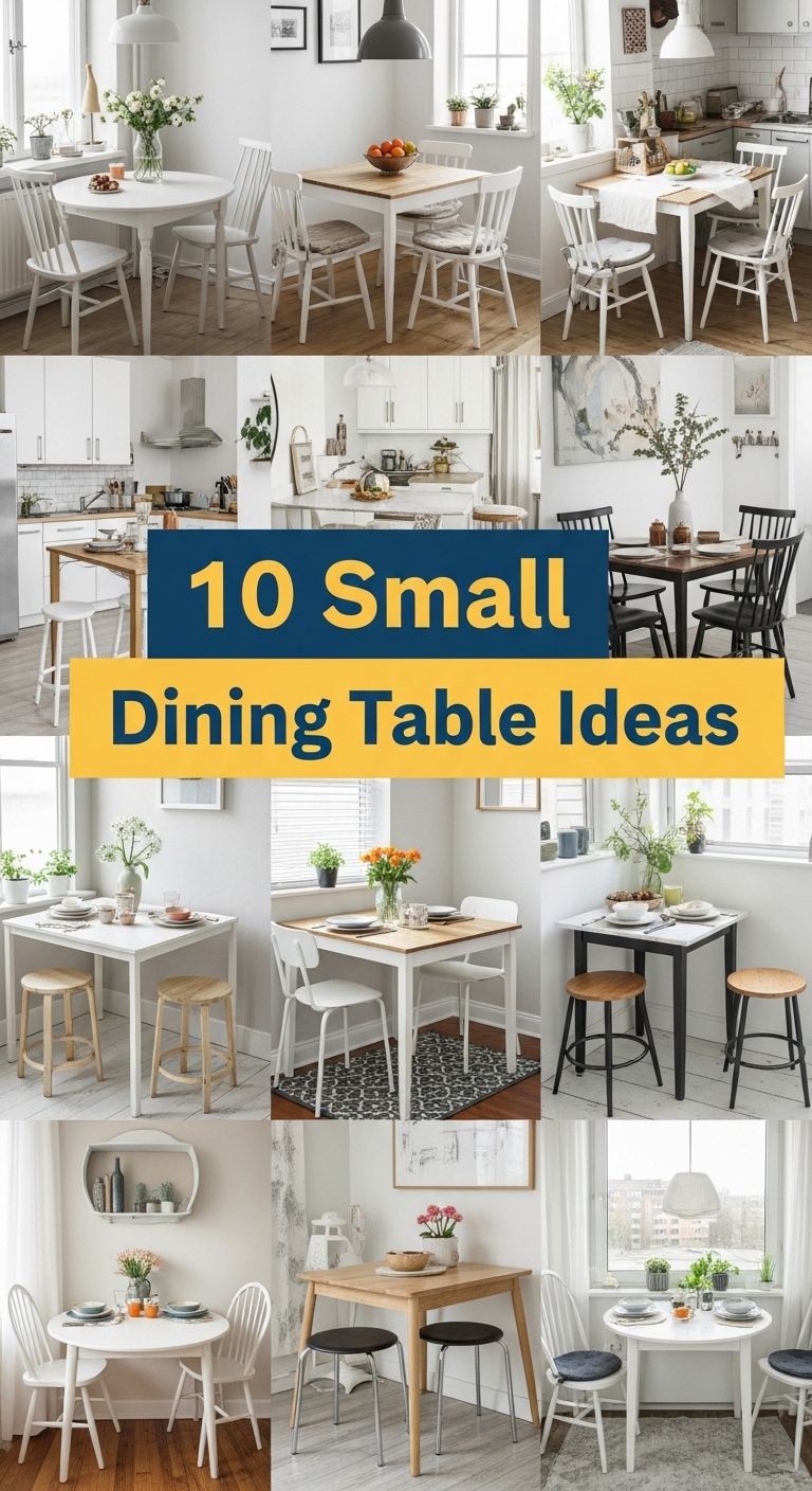 10 Small dining table ideas - Dreamy Room Diary