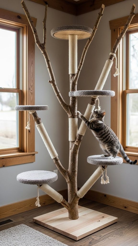 10 DIY Cat Tree Homemade Easy ideas - Dreamy Room Diary