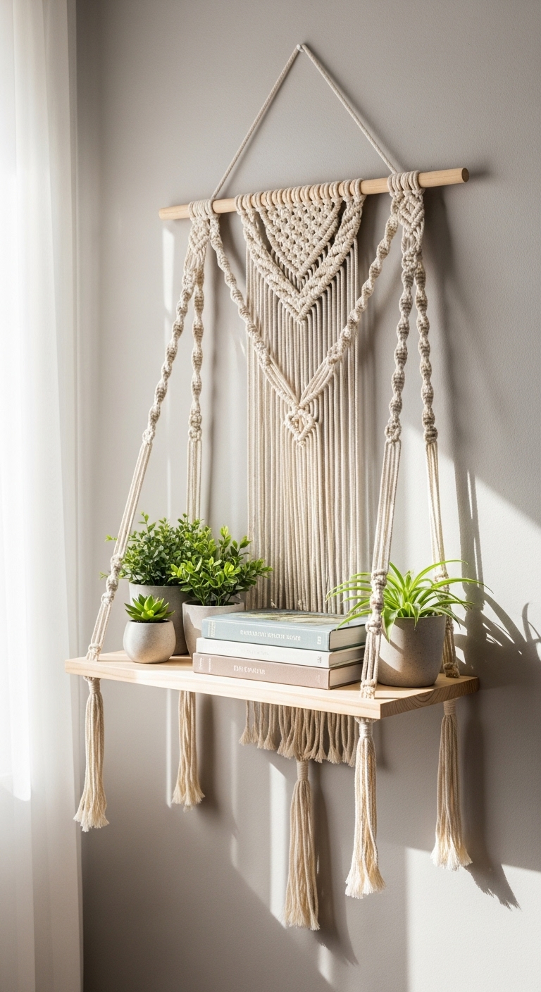 10 Easy Macramé Projects for Beginners Boho ideas - Dreamy Room Diary