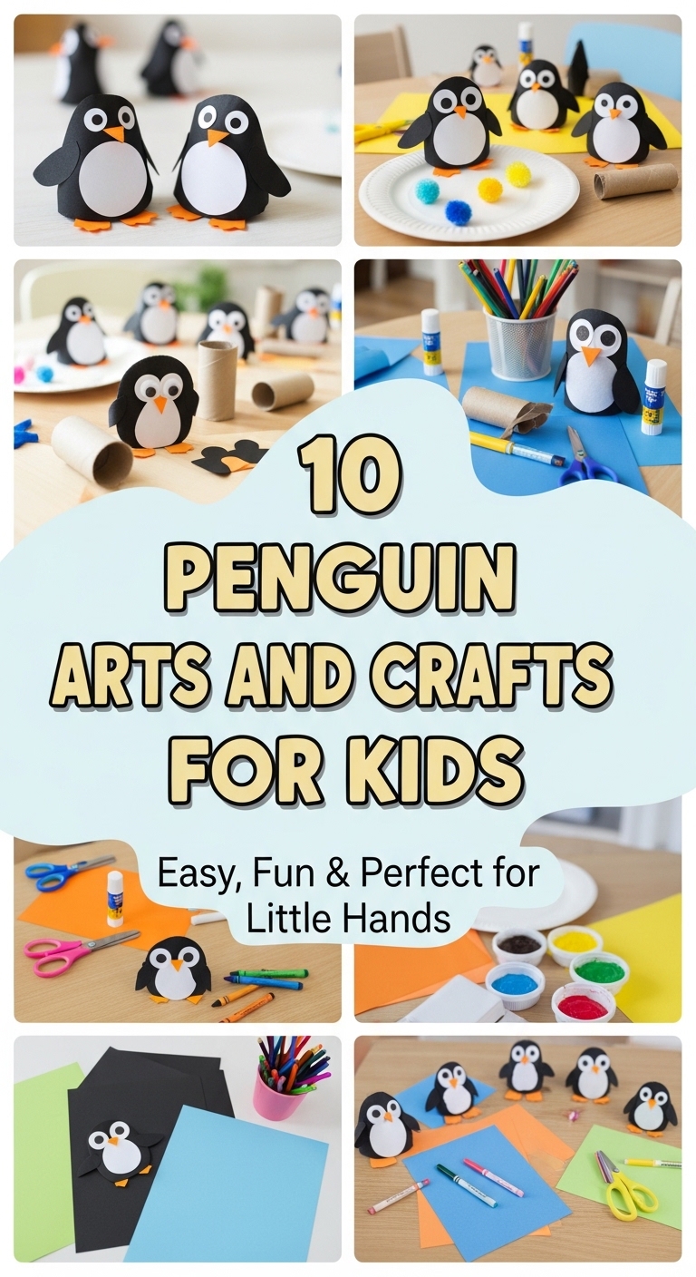 10 Penguin Arts And Crafts For Kids - Dreamy Room Diary